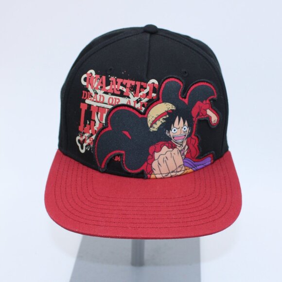 Onepiece | Accessories | One Piece Anime Luffy Red Snapback Hat | Poshmark